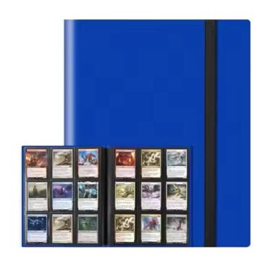 China Card Binder 9 Pockets Trading Card Collection Holder Book Photo Album Folder Card Binder Blue for sale
