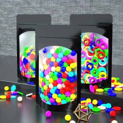 China Hot Sale Die Cut Lightweight Portable Food Grade Resealable Stand up Pouch ZipLock Smell Proof Mylar Bags for sale