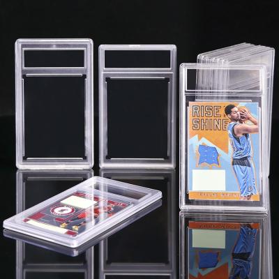 China Custom Print Logo Ultrasonic 35PT Graded Sports Card Slab Trading Card Holder Hard Plastic Case for PSA Slab for sale