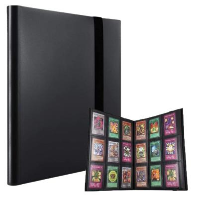 China Custom PP Card Binder 9 Pockets 360 Photo Card Storage Organizer Trading Card Binder with Strap for sale
