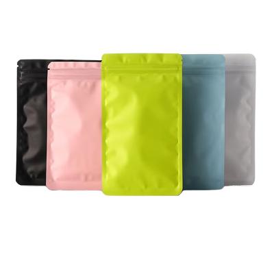 China Waterproof Matte Mylar Bag Heat Sealing Aluminium Foil Pouch Plastic Bag PET Zipper Lock Food Packaging Snack Nut Bag Resealable for sale