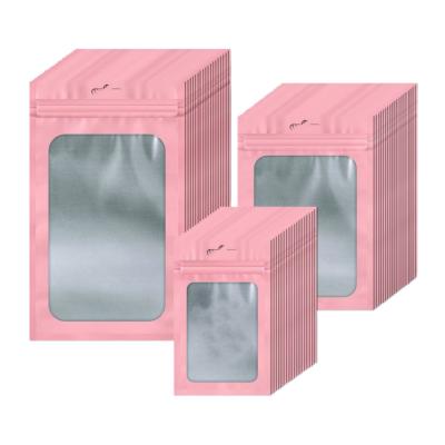 China Hot Selling Resealed Transparent Holographic Plastic Packaging Bag Aluminum Foil Bag for Food Jewelry Candy Storage for sale