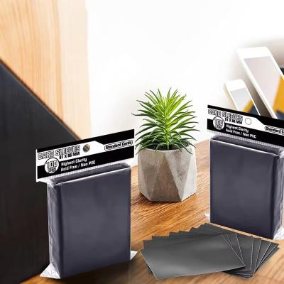 China Hot Selling Durable Transparent Matte Waterproof Dustproof Game Cards Protection Sleeve Card Sleeve for sale