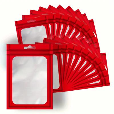 China Custom Printed Plastic Packaging Zipper Bag Smell Proof 3.5g Mylar Bag Small ZipLock Bags with Hole for sale