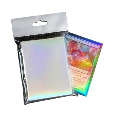 China Factory Custom Size Pattern Game Transparent Water Resistant Anti Slip Design Perfect Fit Card Sleeve for sale