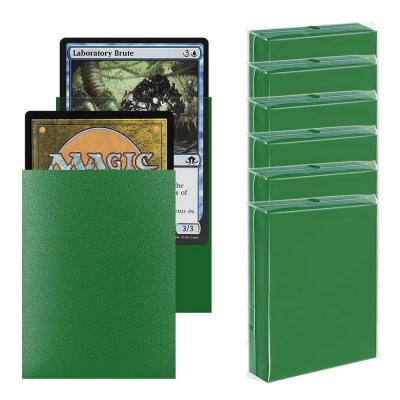 China Dual Color Matte Card Sleeve Transparent Clear Photocard Cover Protector Easy Shuffle Board Game Sport Card Sleeve for Poke-mon for sale