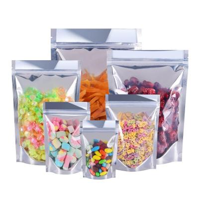 China Custom Logo Resealable Smell Proof Aluminum Foil Edible Small Food Zip Lock Plastic Packaging Aluminizing Hologram Bags for sale