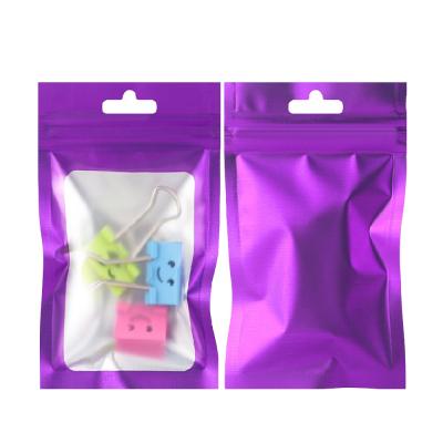China Wholesale Customizable Sturdy Stylish Pe Ziplock Pouch Windowed Packaging Aluminum Foil Bags for Food Candy for sale