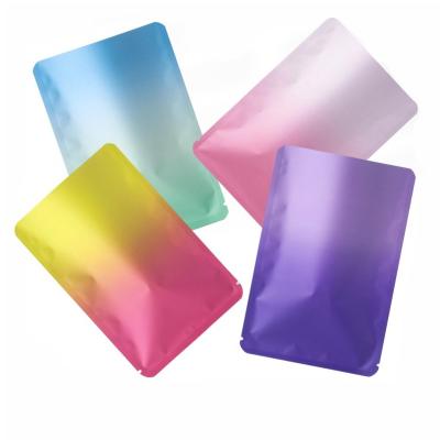 China Custom Print PET PE Plastic Matte Bag Gradient Colorful Blind Bags Heat Seal Ziplock Pouches for Mystery Gifts & Cosmetics for sale