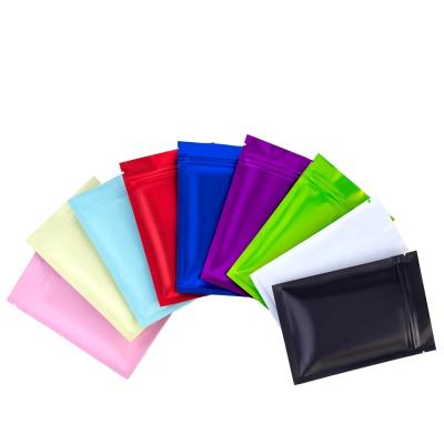 China Wholesale Different Color Gravure Printing Zipper Bag Matte Self-Sealing Aluminum Foil Packaging Bag for sale