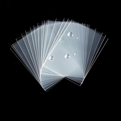 China Crystal Clear Card Sleeve Photo Protector Transparent Cover Plastic Soft Card Sleeve for sale