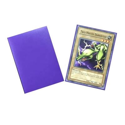 China Wholesale Matte Card Sleeve Solid Color 66*91mm Frosted Cards Protector Cover for Dragon Shield Board Game Trading Card Sleeve for sale