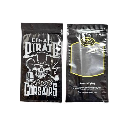 China Customizable Moisture-Retaining Cigar Flat Seal Bag with 69% Humidity Retention Eco-Friendly 3-Side Seal Made of CPP Plastic for sale