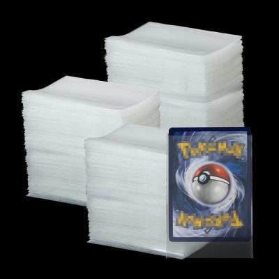 China Personalized Logo Business Card Sleeves Clear Frosted Textured Finish PP Polypropylene Holder Waterproof Name Card Protector for sale