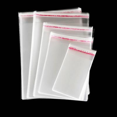 China Custom Print Logo Opp Bag Transparent Self-adhesive Small Clear Poly Plastic Plain OPP Bag for sale