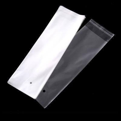 China Custom Plastic Packaging Bags Transparent Electronics Phone Accessories Bags White Pearl Film Self-Sealing Retail OPP Bags for sale