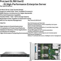 China HPE ProLiant DL360 Gen12 1U Rack Server with Dual Intel Xeon Scalable Processor 32 DDR5 DIMM Slots and 3 Years Warranty for sale