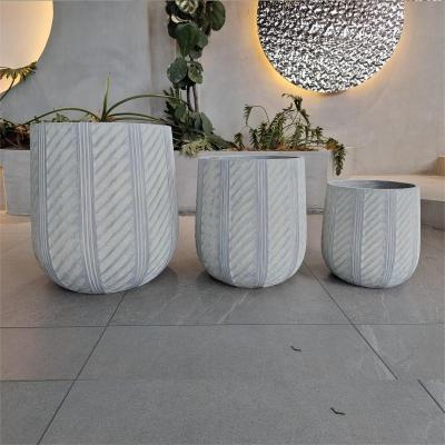 China Quangui QG-157 Fiber Clay Planter - Waterproof Fireproof 10 Set Minimum Order with 30 Day Delivery for sale