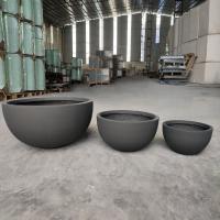 China Quangui Fiber Clay Planter - 3 Sizes (Φ610mm, Φ430mm, Φ300mm) with UV Resistance for Indoor Outdoor Use for sale