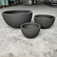 China Quangui Fiber Clay Planter - 3 Sizes (Φ610mm, Φ430mm, Φ300mm) with UV Resistance for Indoor Outdoor Use for sale