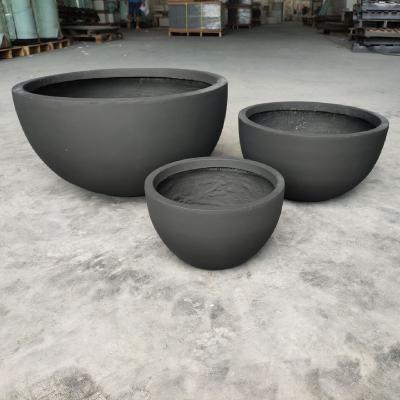 China Quangui Fiber Clay Planter - 3 Sizes (Φ610mm, Φ430mm, Φ300mm) with UV Resistance for Indoor Outdoor Use for sale