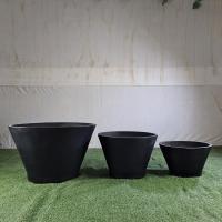China 10 Inch White Fiber Clay Round Planter - 2 Pound Lightweight UV Resistant Plant Pot for Indoor & Outdoor Use for sale