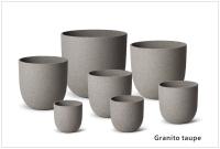 China GRC Planter Pots - 7 Sizes Glass Reinforced Concrete Planters with Drainage Hole for Indoor/Outdoor Use for sale