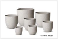 China GRC Planter Pots - 7 Sizes Glass Reinforced Concrete Planters with Drainage Hole for Indoor/Outdoor Use for sale
