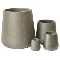 China Handmade Fiber Clay Planter Weather Resistant 5-6 Years Outdoor for Home Garden for sale