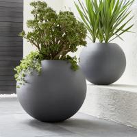 China Fiberglass Round Planter Box with Custom Matte or Shiny Finish - 10 Day Sample & 30 Day Production for sale
