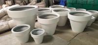 China QUANGUI QG-001 Fiberglass Flower Pots - Custom Sizes with 10-Day Sample Period for Indoor Outdoor Decor for sale