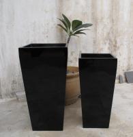 China Customizable Fiberglass Flower Pots - 30-40 Day Production, CE/Rohs Certified Planters for Indoor & Outdoor Use for sale