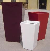 China Customizable Fiberglass Flower Pots - 30-40 Day Production, CE/Rohs Certified Planters for Indoor & Outdoor Use for sale