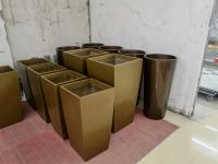 China Customizable Fiberglass Flower Pots - 30-40 Day Production, CE/Rohs Certified Planters for Indoor & Outdoor Use for sale