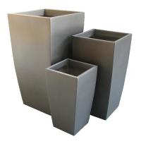 China QUANGUI QG-001 Fiberglass Flower Planter Pots - Customizable Round/Square/Rectangular Shapes, 30-40 Day Production for sale