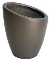 China Modern Fiberglass Rectangular Flower Pots with Matte Finish - Custom Sizes 30-40 Day Production CE/RoHS Certified for sale