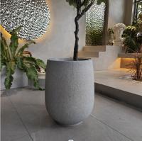 China Custom Fiberglass Flower Planter Pots 30-40 Day Production with CE Rohs Certification for Indoor Outdoor Use for sale