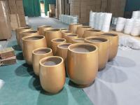 China Custom Fiberglass Flower Planter Pots 30-40 Day Production with CE Rohs Certification for Indoor Outdoor Use for sale