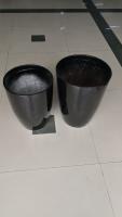 China Large Round Fiberglass Flower Pots for Outdoor Street Landscaping - 30-40 Day Production, Custom Sizes & Finishes for sale