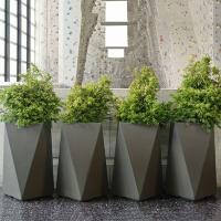 China Customizable Round Fiberglass Planter Pots - 30-40 Day Production, Multiple Sizes for Indoor/Outdoor Gardens for sale