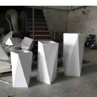China Customizable Round Fiberglass Planter Pots - 30-40 Day Production, Multiple Sizes for Indoor/Outdoor Gardens for sale