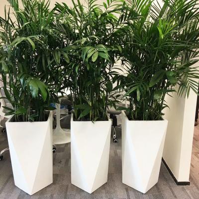 China Customizable Round Fiberglass Planter Pots - 30-40 Day Production, Multiple Sizes for Indoor/Outdoor Gardens for sale