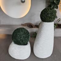 China Fiberglass Large Resin GRP Planter Box for Garden Indoor Outdoor Decor Custom Size 30pcs MOQ for sale