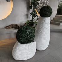 China Fiberglass Large Resin GRP Planter Box for Garden Indoor Outdoor Decor Custom Size 30pcs MOQ for sale