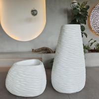 China Fiberglass Large Resin GRP Planter Box for Garden Indoor Outdoor Decor Custom Size 30pcs MOQ for sale