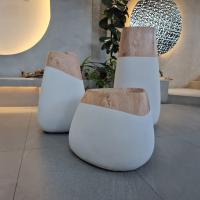 China Fiberglass Large Resin GRP Planter Box for Garden Indoor Outdoor Decor Custom Size 30pcs MOQ for sale
