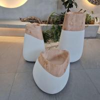 China Fiberglass Large Resin GRP Planter Box for Garden Indoor Outdoor Decor Custom Size 30pcs MOQ for sale
