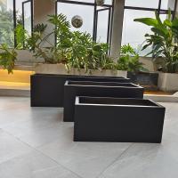 China Matte Black Fiberglass Flower Pots - 30-40 Day Production, CE/Rohs/ISO9001 Certified Outdoor Planters for sale