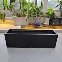 China Matte Black Fiberglass Flower Pots - 30-40 Day Production, CE/Rohs/ISO9001 Certified Outdoor Planters for sale