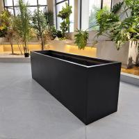 China Matte Black Fiberglass Flower Pots - 30-40 Day Production, CE/Rohs/ISO9001 Certified Outdoor Planters for sale